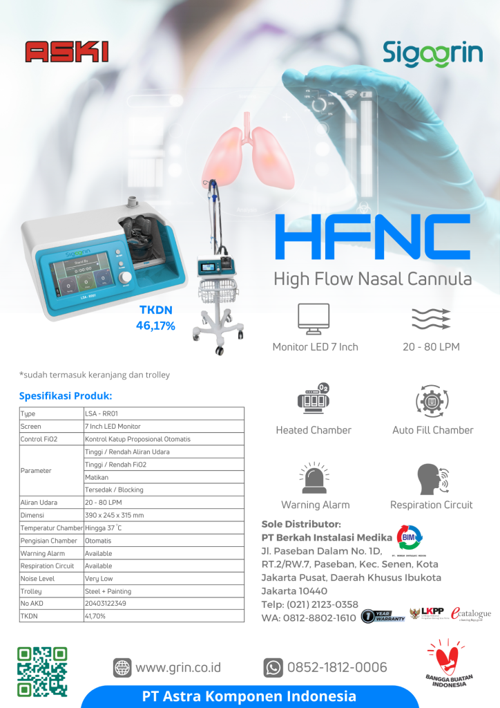 Medical Product - High Flow Nasal Cannula - GRIN ASKI