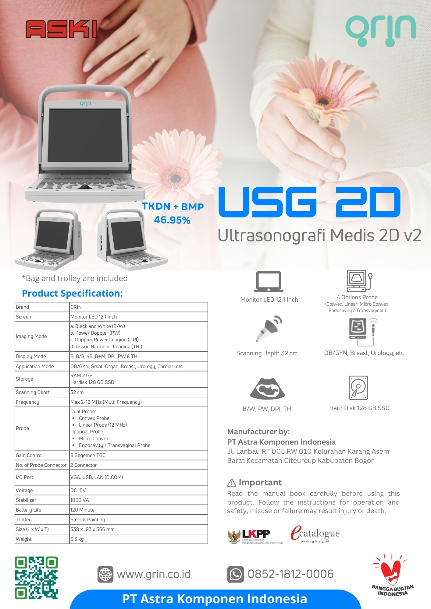 Medical Product - USG 2D v2 - GRIN Astra Komponen Indonesia