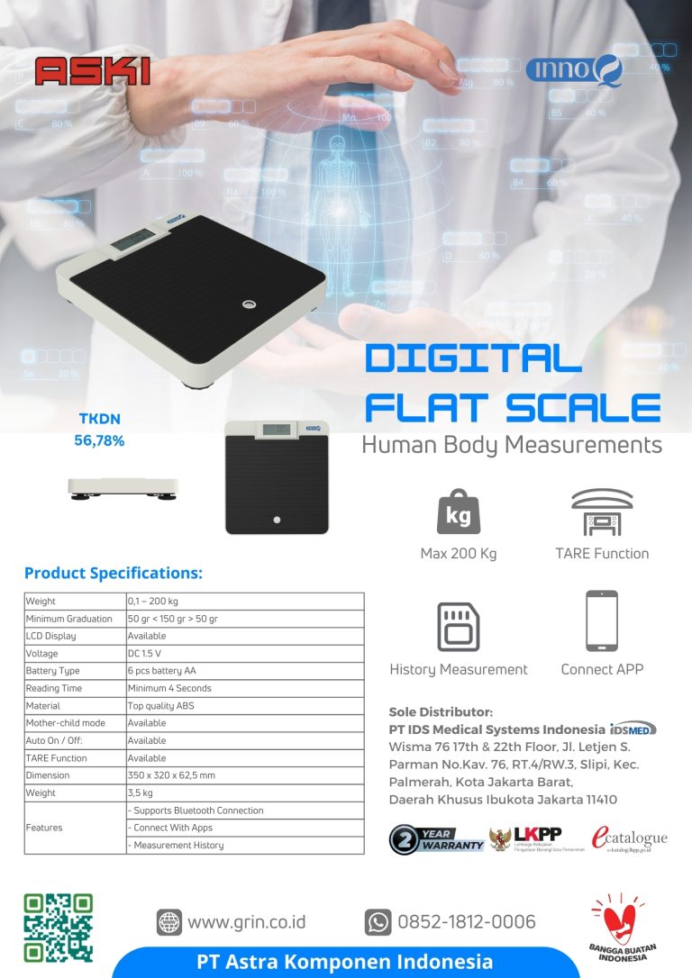 Medical Product - Digital Flat Scale - GRIN Astra Komponen Indonesia